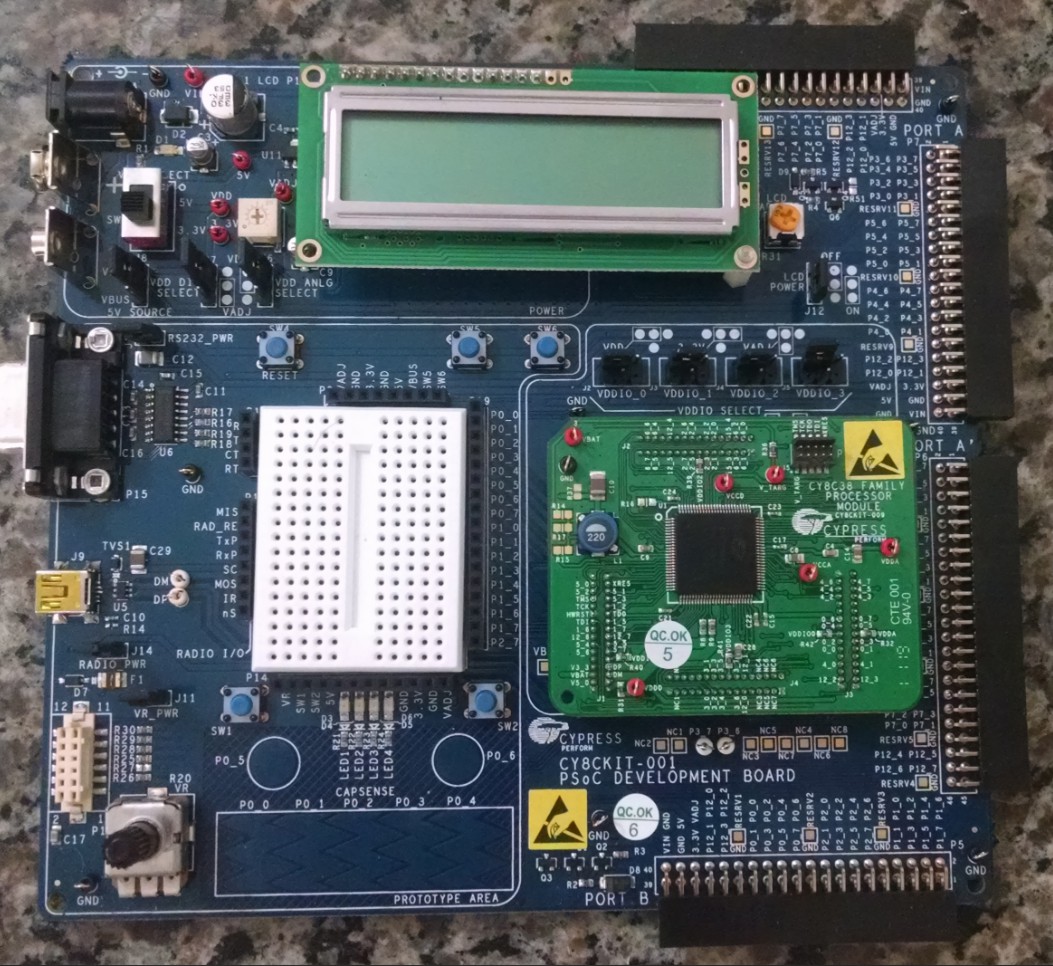 PSoC Development Kit – Microprocessador PSoC 3 – Parte 3 De 5 – LinuxPlace